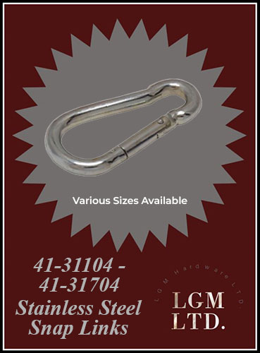 Stainless Steel Snap Links – LGM Hardware Ltd.