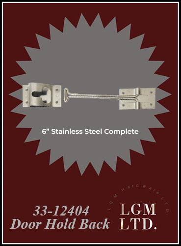 Door Hold Back – LGM Hardware Ltd.